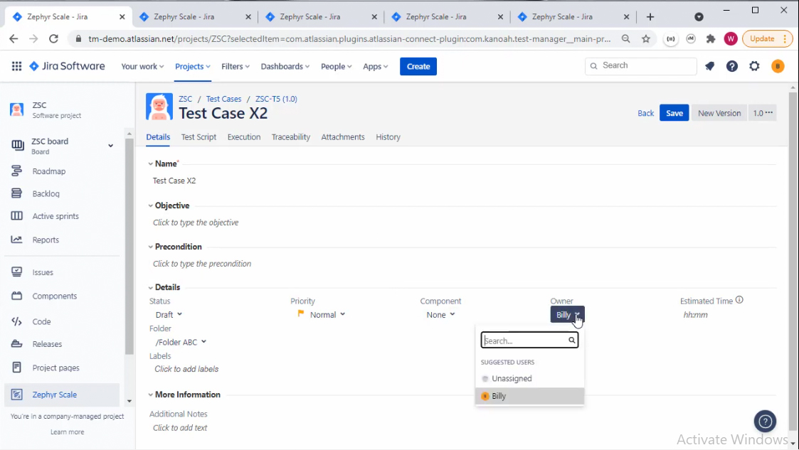 Zephyr Scale Review Test Management
